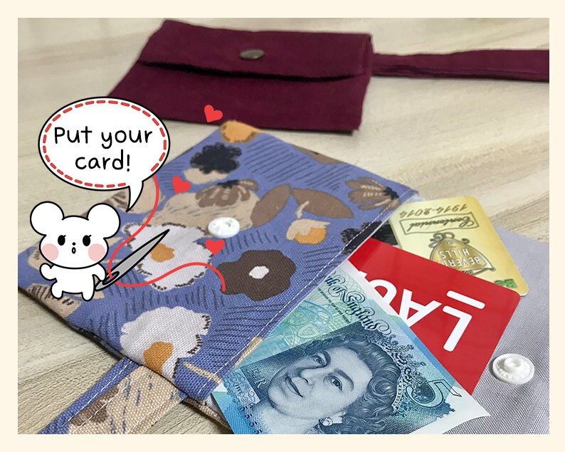 A Cute Snap Button Pocket, Sewing Pattern PDF, Handle Pocket, Small ...