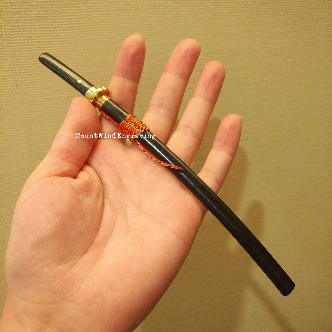 1:5 Scale Miniature Real Japanese Katana Sword, Mini Samurai Sword ...