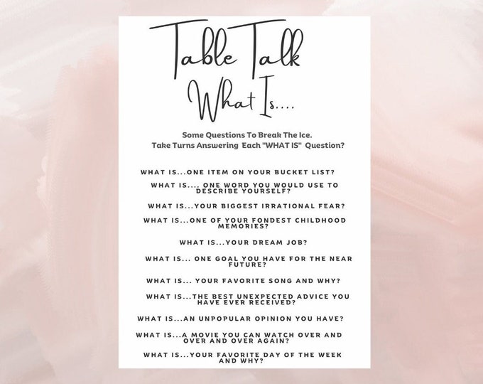 Icebreaker Games Bundle Printable Conversation Cards Dinner Party ...