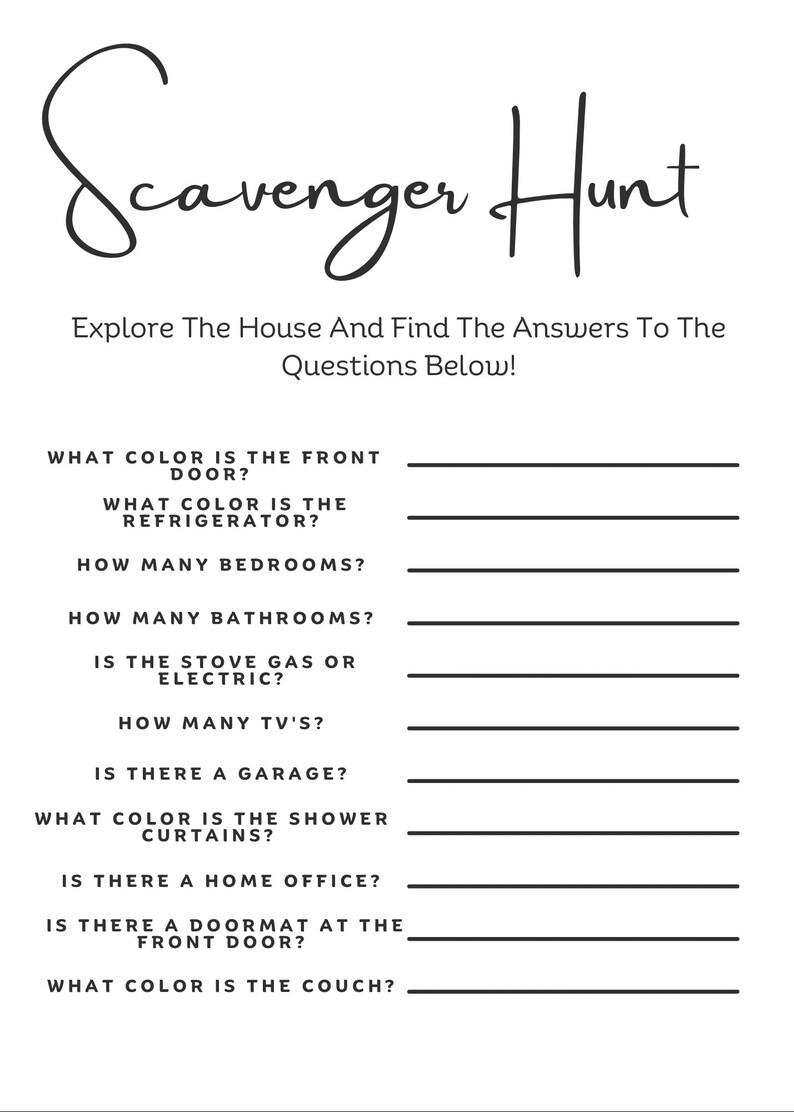 Scavenger Hunt Icebreaker Game | Icebreaker Questions | Conversation ...