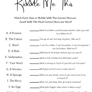 Riddle Me This Icebreaker Game, Icebreaker Questions, Printable Dinner ...