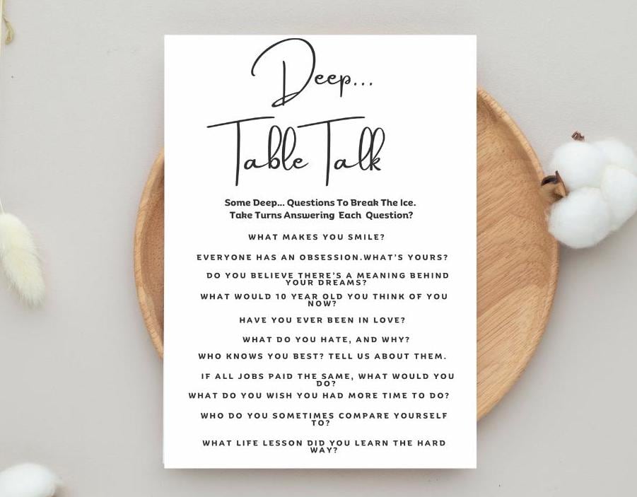 Printable Conversation Starters: Icebreaker Games Pack for Groups ...