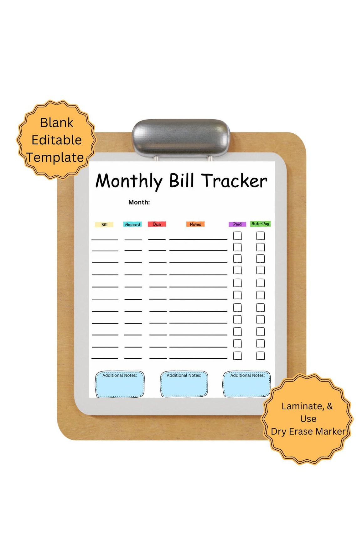 Editable Monthly Bill Tracker | Printable Bill Management Log | Bill ...