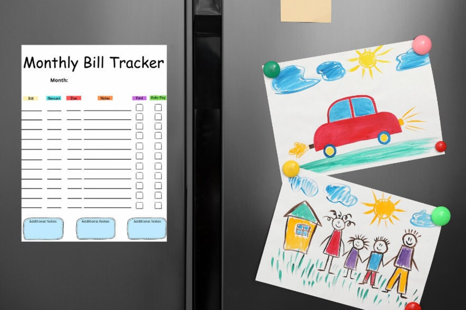 Editable Monthly Bill Tracker | Printable Bill Management Log | Bill ...