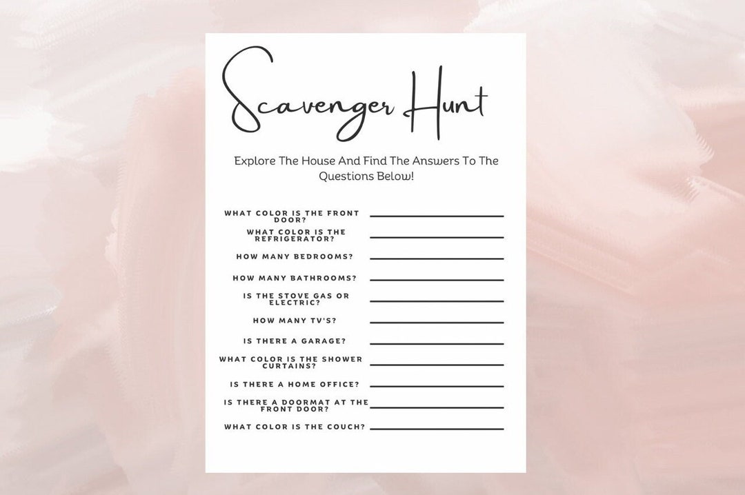 Scavenger Hunt Icebreaker Game | Icebreaker Questions | Conversation ...