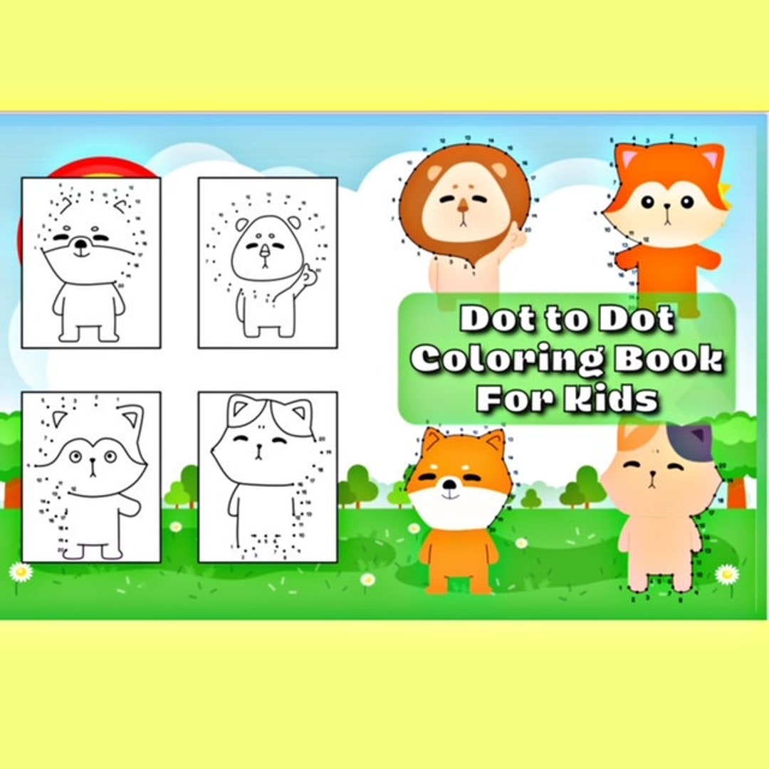 Printable Dot to Dot Animal Coloring Pages - Dot to Dot Activities for ...