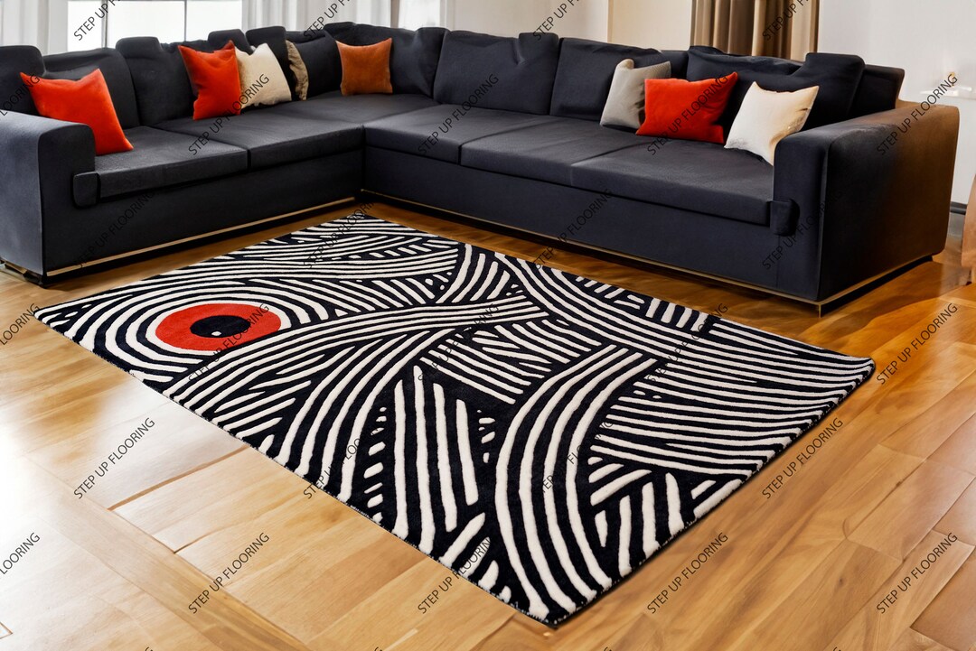 Evil Eye Rug, Eye Bead Rug, Blue Room Decor, Gift for Him Her, Office ...