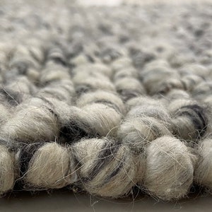 Hand-knitted Chunky Wool Indoor Area Rug - Etsy