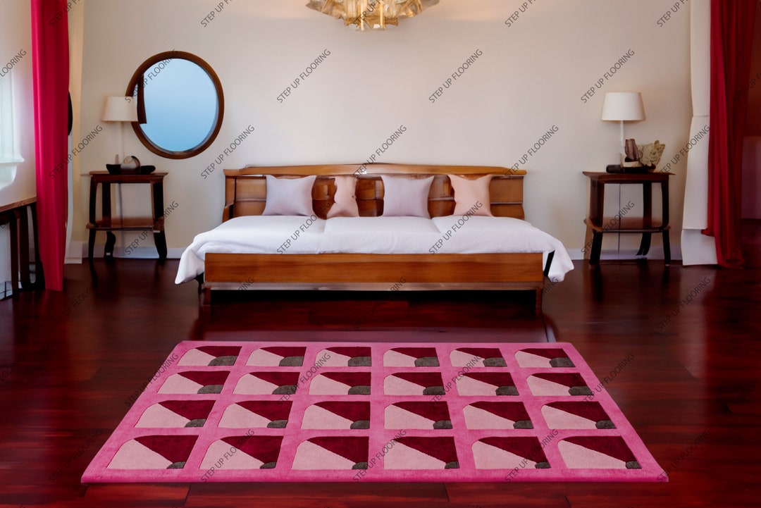 New Modern Hand Tufted Texture Braelyn Southwest Southwestern Rust 5X8 ...