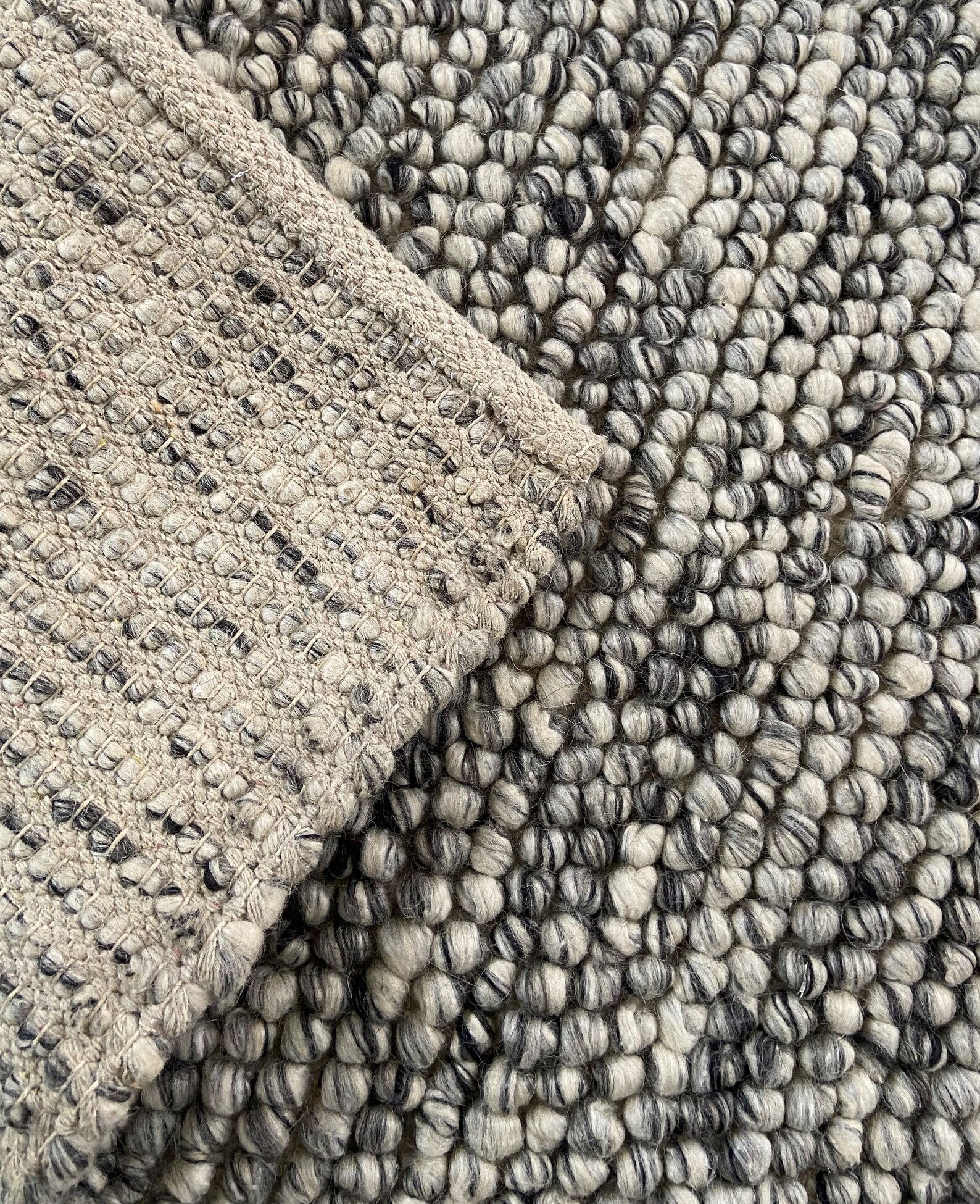 Hand-knitted Chunky Wool Indoor Area Rug - Etsy