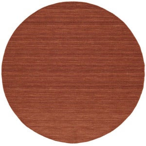 Kilim-loom White Rust Red Swedish Flat-weave Rug Scandinavian Wool ...