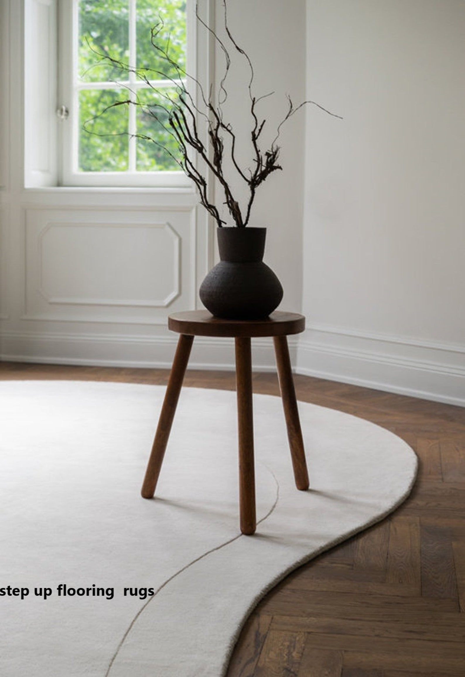 Hand Tufted Kidney Shape Modern Wool Handmade Area Rug Hand - Etsy