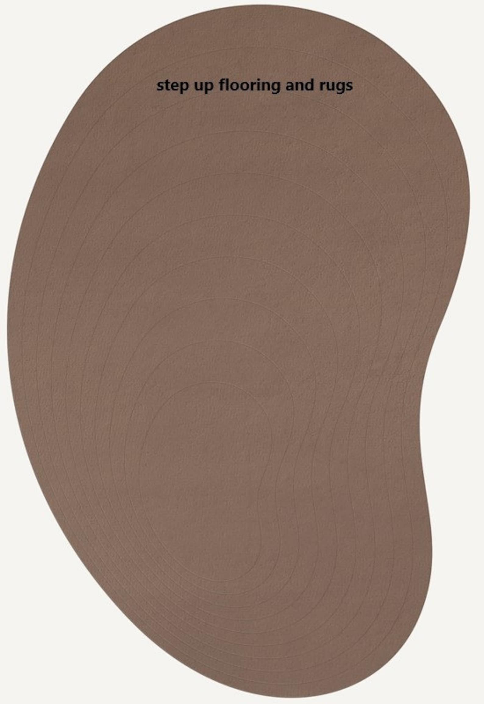 Hand Tufted Kidney Shape Modern Wool Handmade Area Rug Hand - Etsy