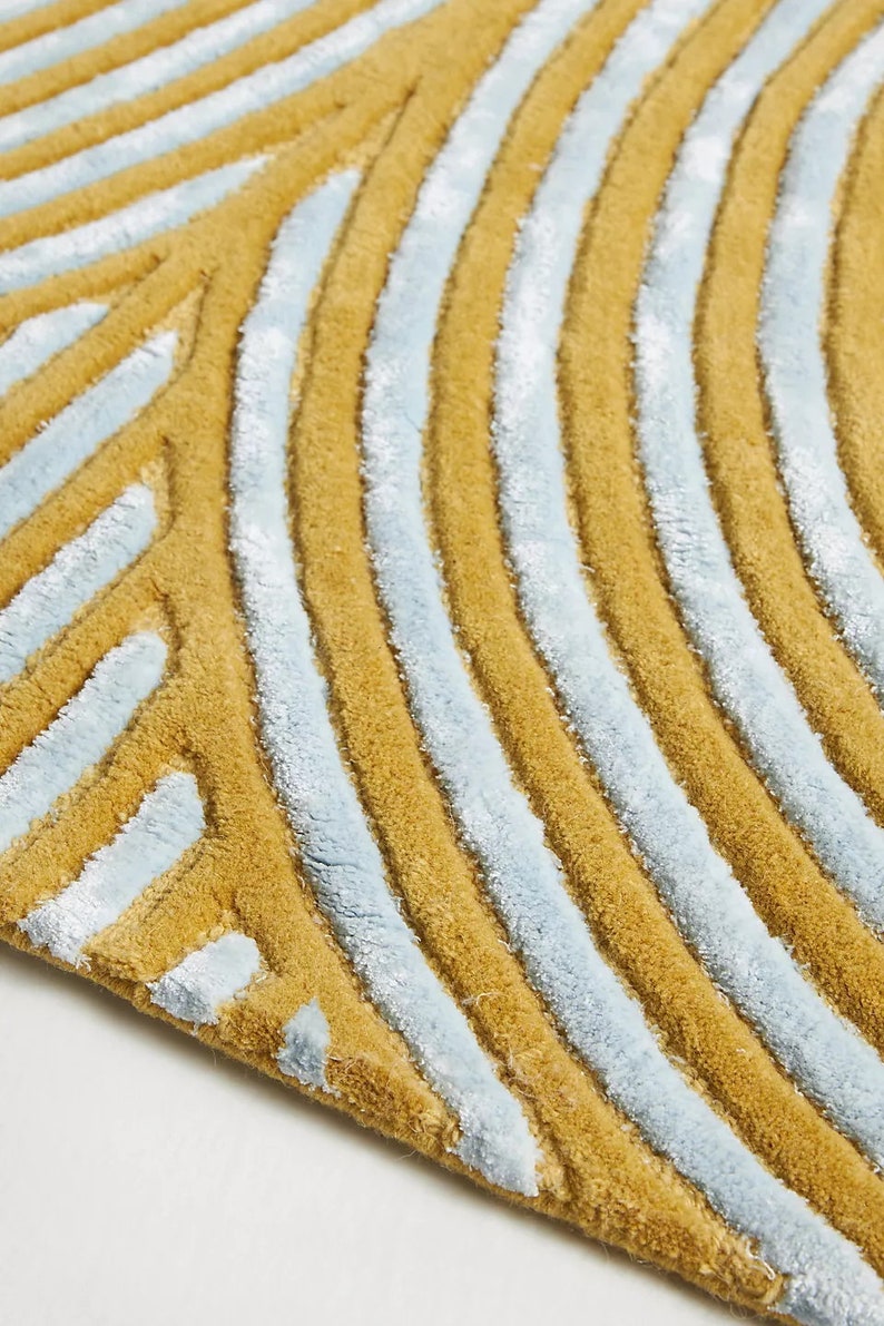 Designer Hand Tufted Wool Area Rug Modern Area Rug Handmade - Etsy