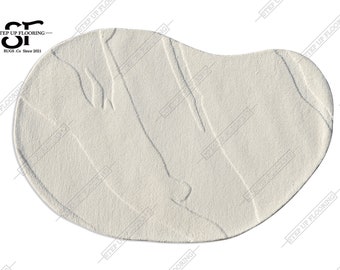 Hand Tufted Kidney Shape Modern Wool Handmade Area Rug Hand - Etsy