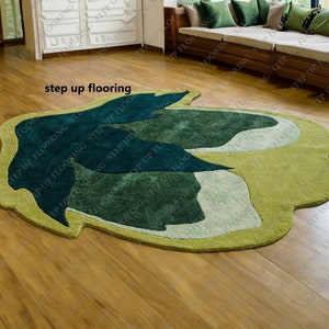 Hand Tufted Floral Pattern Design Hand Tufted Loloi Optimism Rug Denim ...