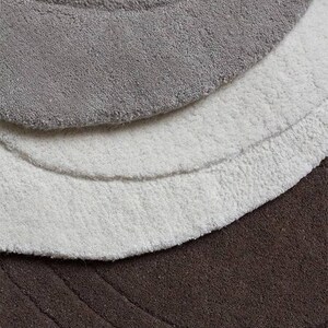 Blue Hand Tufted Kidney Shape Modern Wool Handmade Area Rug - Etsy