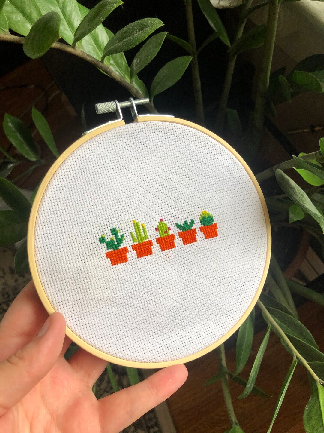 Cactus Embroidery Wall Hanging - Etsy