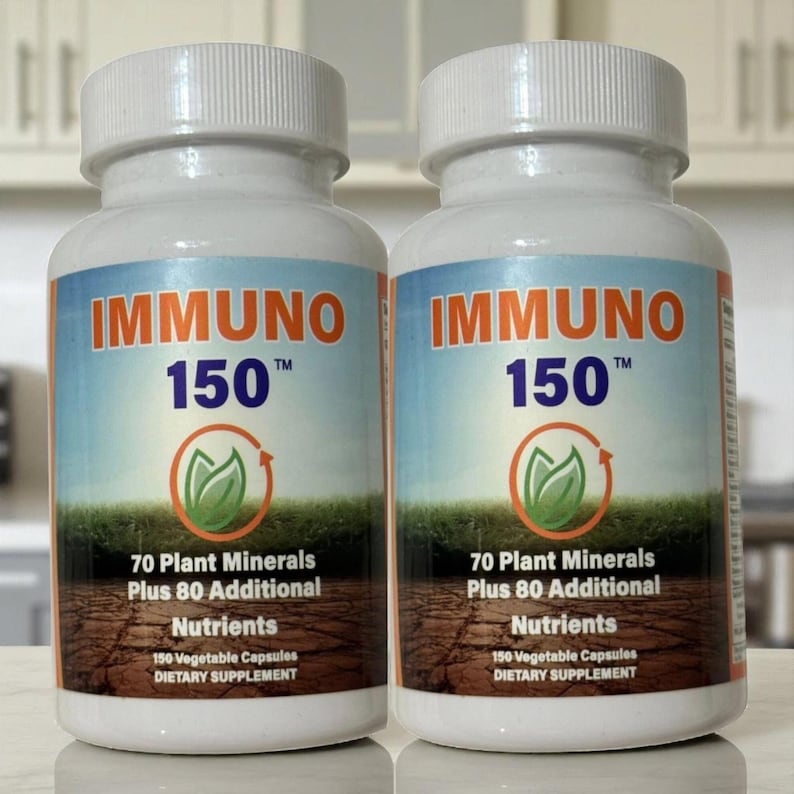 IMMUNO 150 Multivitamin Capsules -2 PACK Immune Support Supplement ...