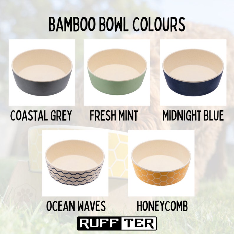 Bamboo Small Dog Bowl & Stand Eco Friendly Small Dog Bowl - Etsy