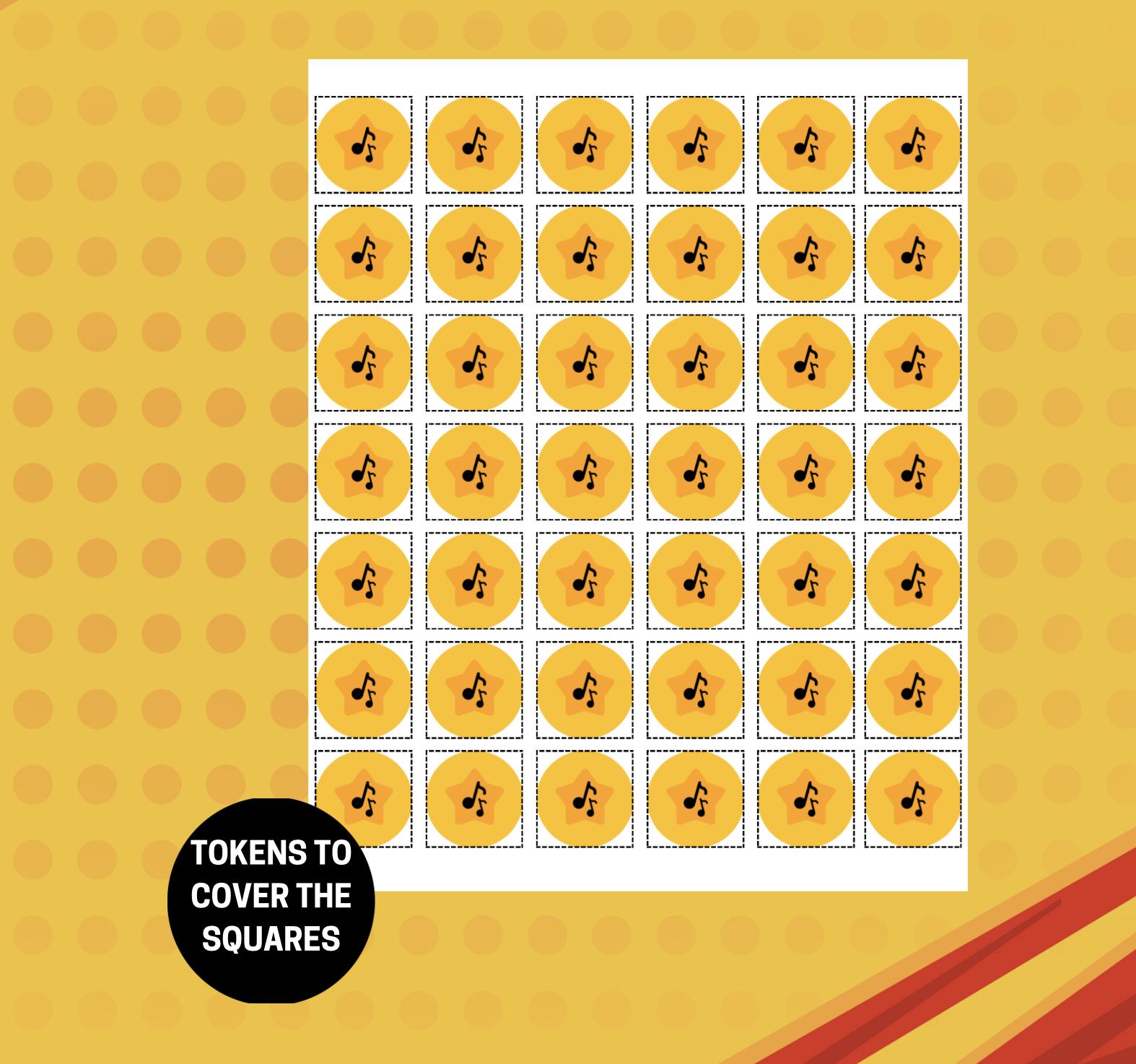 Character Bingo Cards Sing Movie Bingo Game Printable Kids Bingo ...