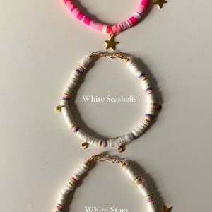 Heishi Beads Beaded Anklets Beaded Anklet With Seashells - Etsy