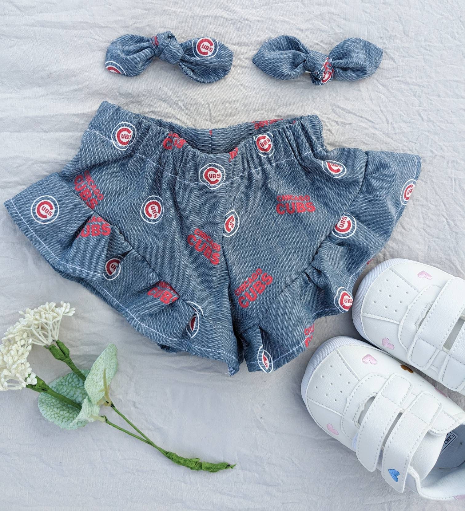 Chicago Cubs Girls Flutter Shorts Game Day Outfit Little - Etsy
