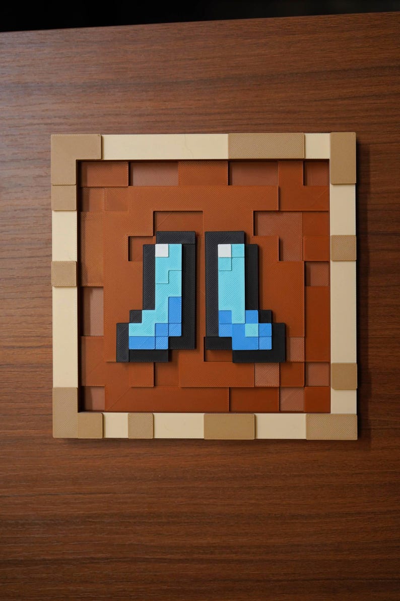 Customized Minecraft, Magnetic Item & Frame! Personalized Player Head ...