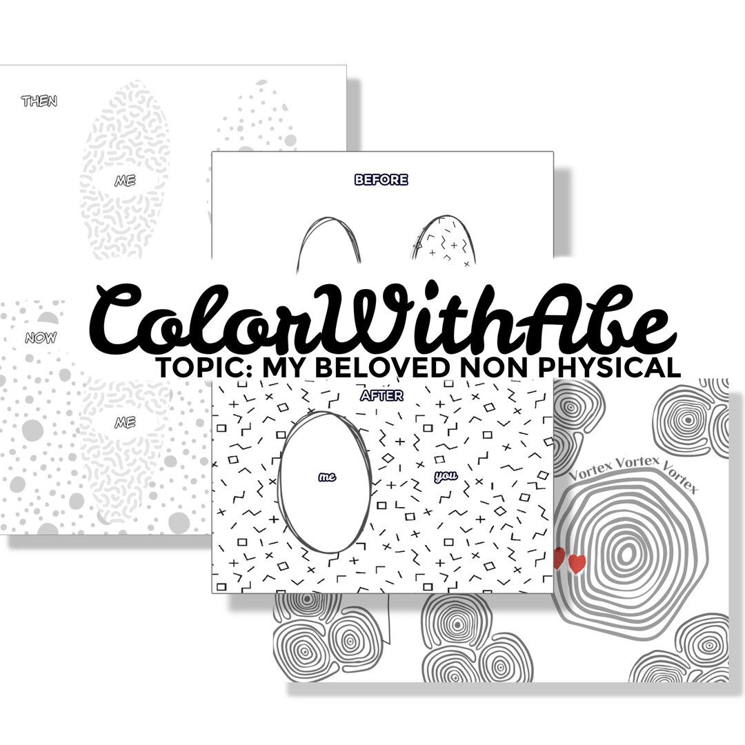 Law of Attraction Coloring Pages for Healing Grief & Missing a Loved ...