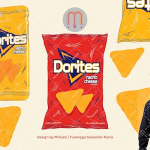 Custom Tortilla Chips Doritos SVG Editable Bags of Tortilla Chips Nacho ...