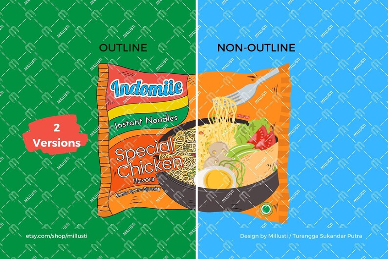 Indomiie Chicken Special Noodles SVG | Indonesian Food Indomie Ayam ...