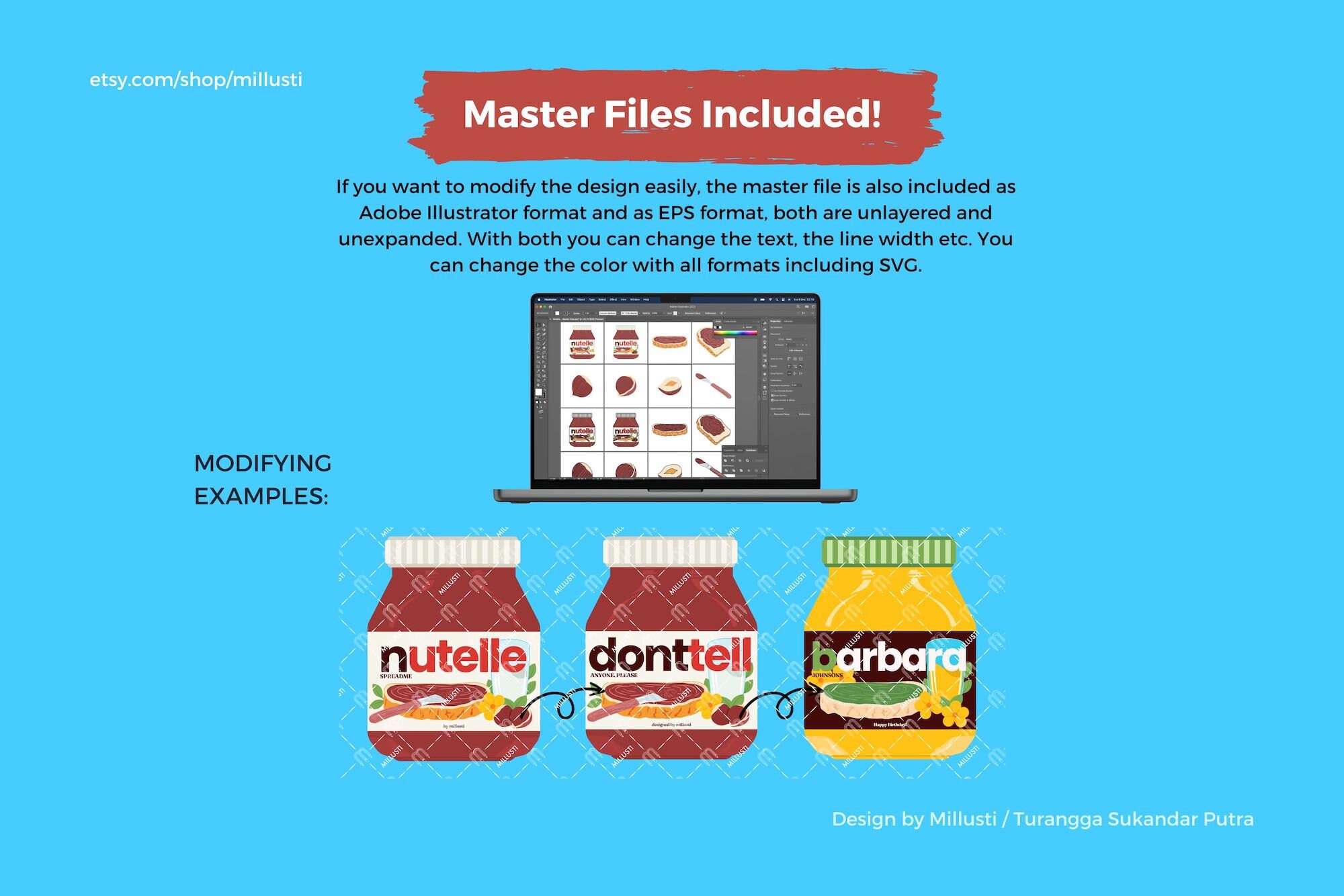 Nutella SVG Clipart Hazelnut Cocoa Spread Nutella Jar Label EPS Vector ...