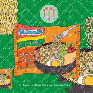 Indomiie Chicken Special Noodles SVG | Indonesian Food Indomie Ayam ...