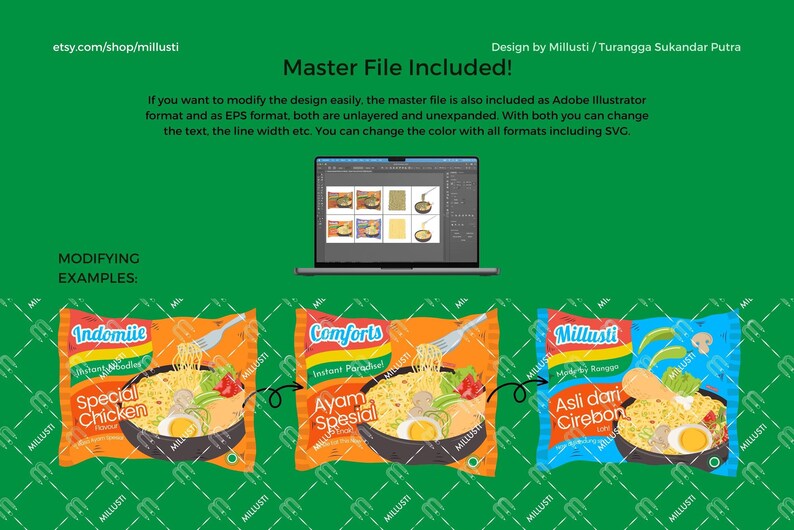 Indomiie Chicken Special Noodles SVG | Indonesian Food Indomie Ayam ...