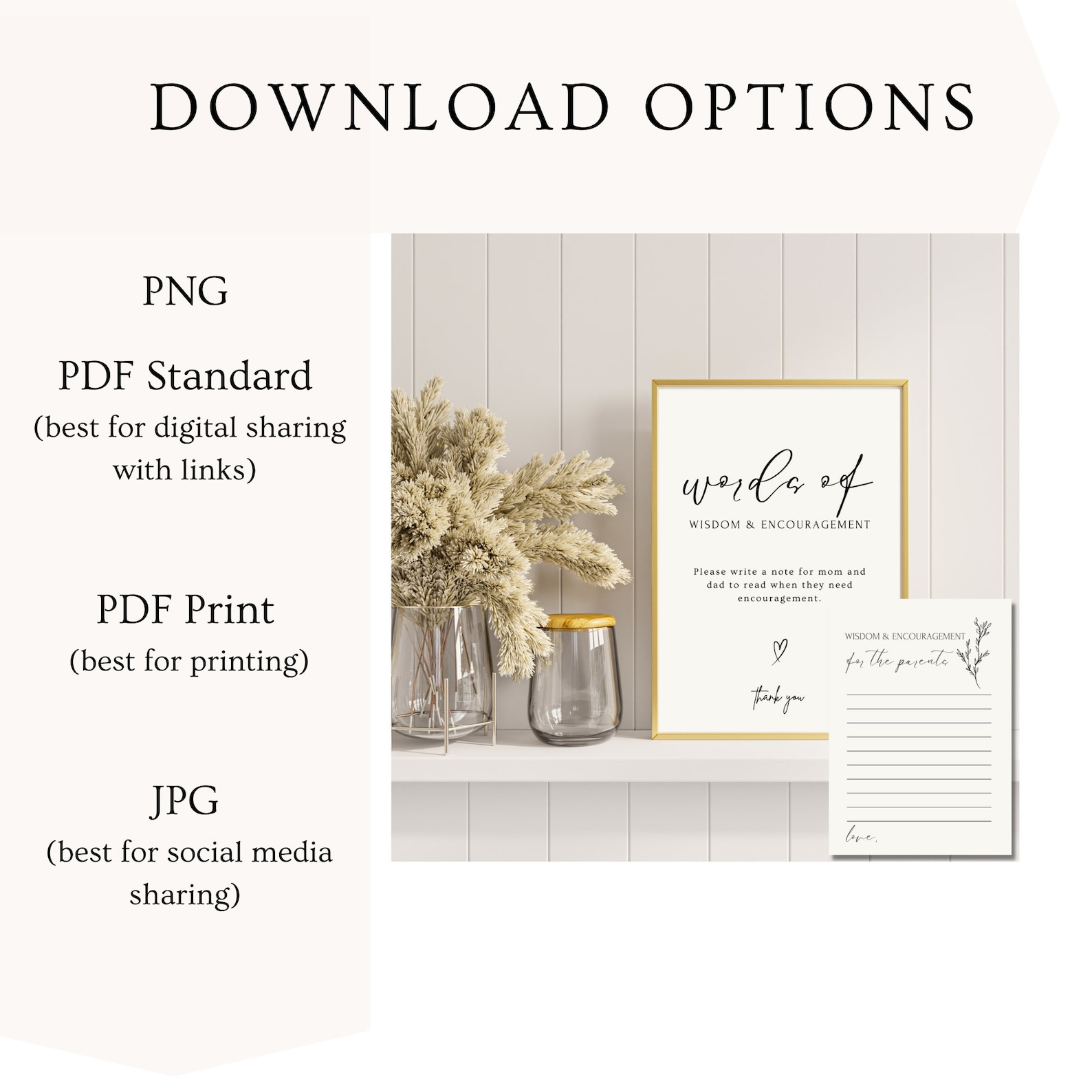 Minimalist Baby Shower Advice Card Editable Template Modern Baby Advice ...