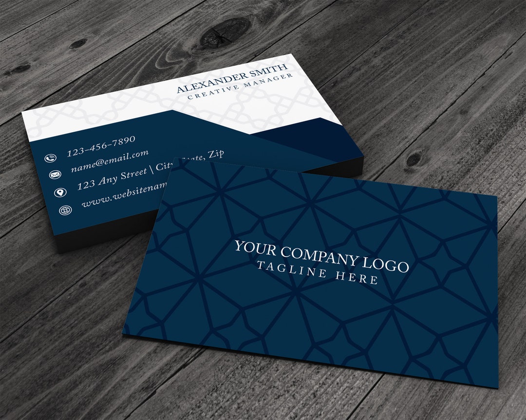 Premium Printed Business Card: Preppy Patterned - Etsy