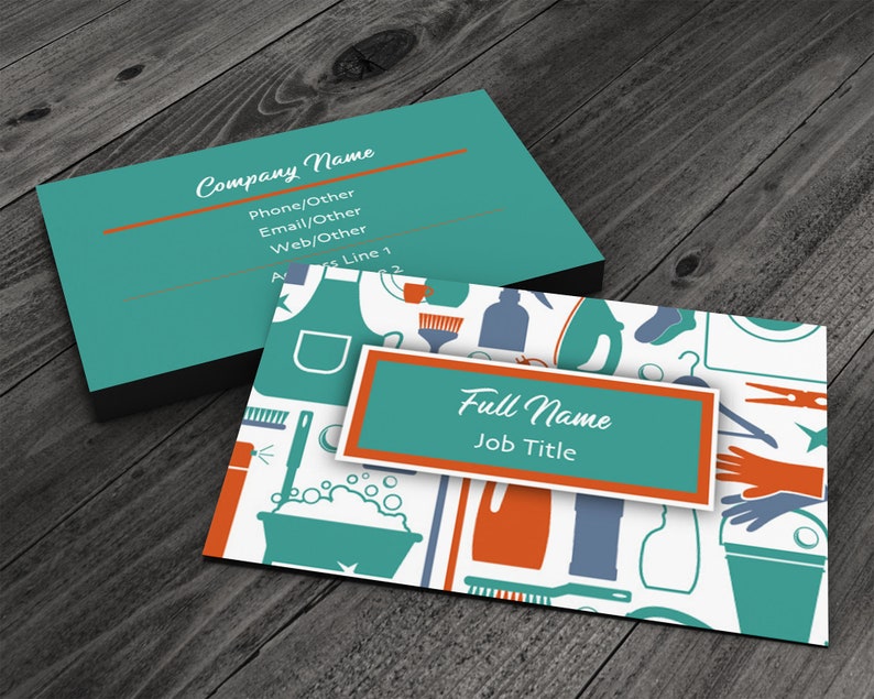 Premium Printed Business Card: Housekeeper Business - Etsy
