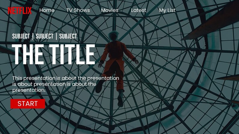 Netflix Powerpoint Templates Slide Presentation - Etsy Finland