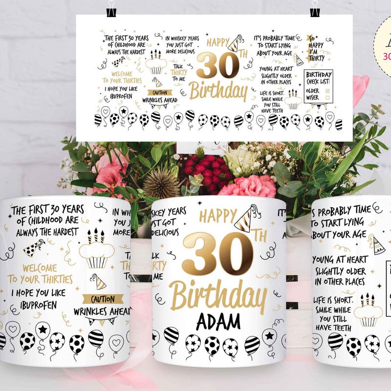 30th Birthday Gifts Mug - 60+ Gift Ideas for 2026