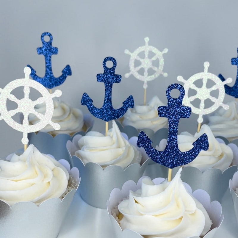 Anchor Cake Topper - Etsy