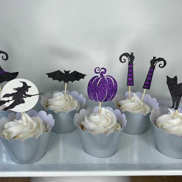 Witch Cupcake Topper - Etsy