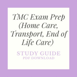 Study Guides - TMC Exam Prep BUNDLE - 8 in 1 PDF Download - Etsy