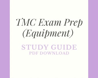 Patient Data TMC Exam Prep PDF Study Guide - Etsy