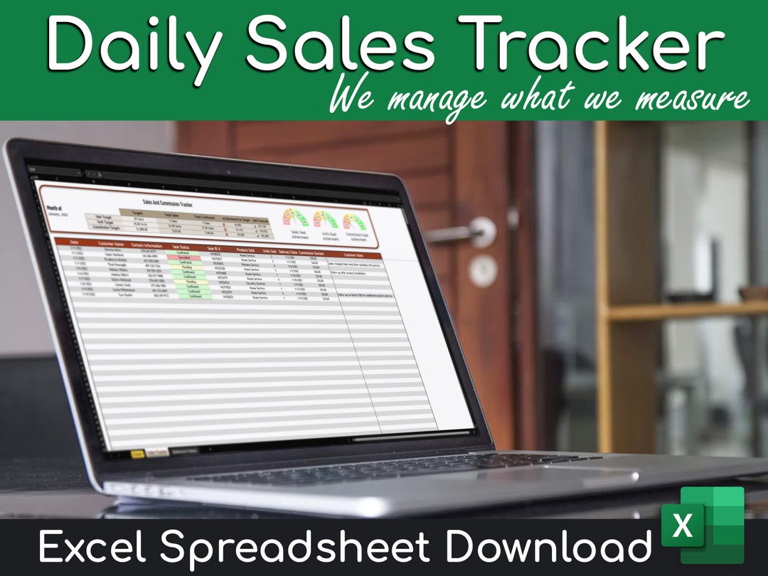 Daily Sales Tracker - Track & Project Sales, Commission, Orders and ...