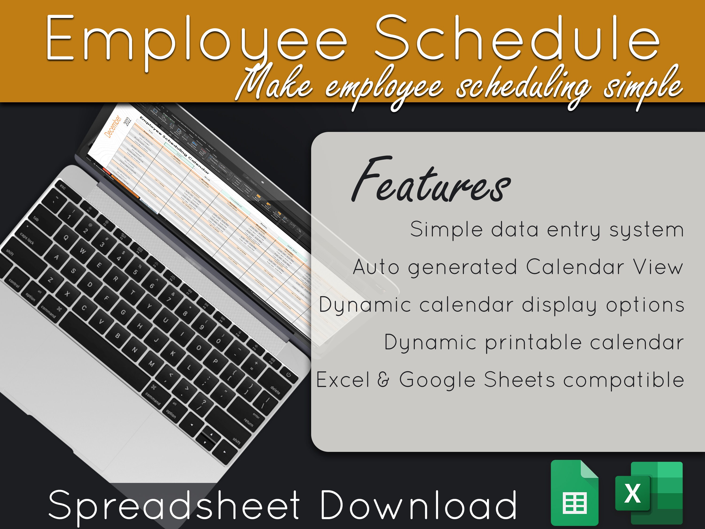 Employee Scheduling Tool - Create Dynamically Generated Printable ...