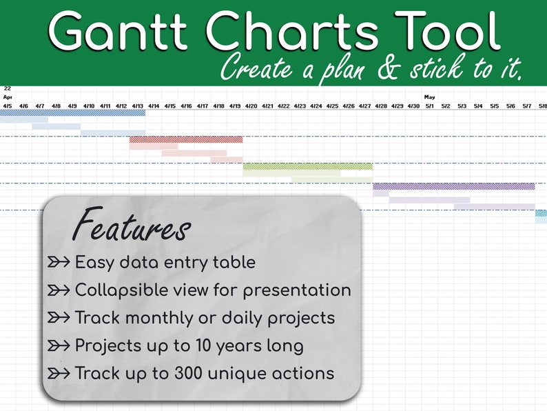 Automatic Gantt Chart Generator - Simple to Use Excel Gantt Chart ...