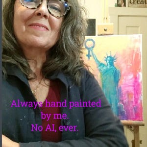 Ghost Painting | Dreaming or Drowning? Goth, Spooky, Gothic Wall Art ...