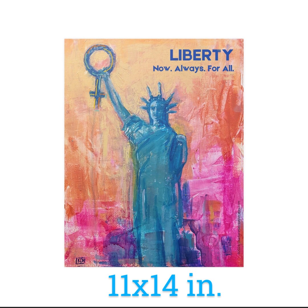 Feminist POSTER Wall Art 3 SIZES LIBERTY Womens Equal Rights Posters ...