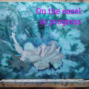 Ghost Painting | Dreaming or Drowning? Goth, Spooky, Gothic Wall Art ...