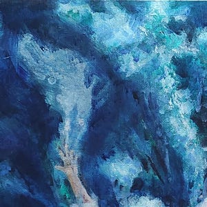 Ghost Painting | Dreaming or Drowning? Goth, Spooky, Gothic Wall Art ...